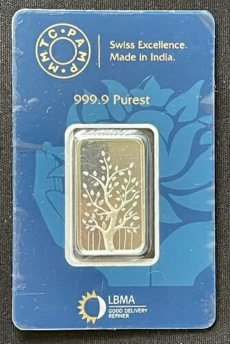 MMTC-PAMP 999.9 SILVER BANYAN TREE BAR 10 GRAMS IN #ASSAY MANUFACTURED 01/2022商品について組成：銀形状：バー年：2022年純度：999.9単位10gあたりの貴金属...