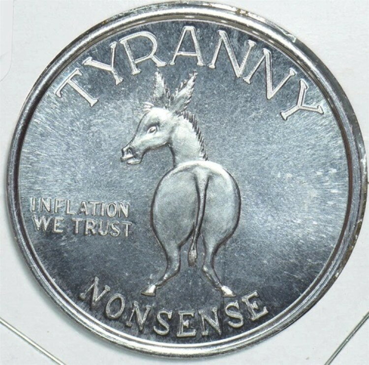 US 1984 Token/Medal The Great Society Tyranny NonSense Donkey 298693 combine shi商品について額面 トークン/メダル年 1984年認証 未認証流通/非流通 非流通...