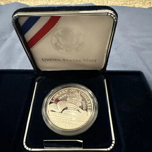 2000-P PROOF SILVER DOLLAR Library Of Congress Commemorative Coin COA & OGP商品についてコイン：米国90%銀貨組成：銀発行年：2000年刻印の種類：プルーフ純度：0....