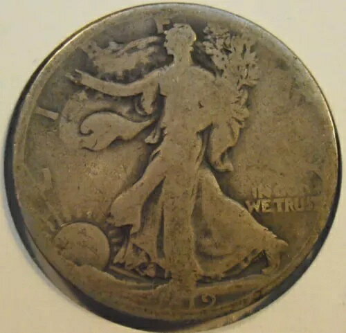 1919 P Walking Liberty Half Dollar, Semi-key date, 90% Silver Coin (19PAB1)商品について販売者メモ「AG」流通/非流通額面 50セントコイン リバティウォーキング組成...