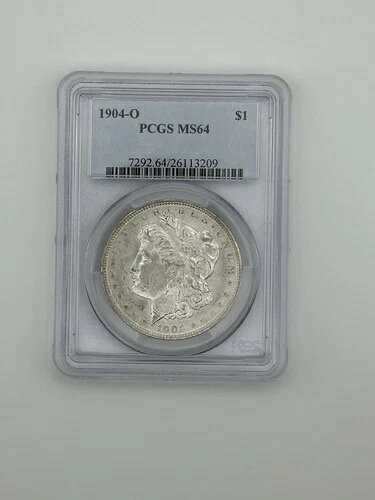 1904-O Morgan Silver Dollar- PCGS MS 64商品について額面 1ドル流通/非流通 非流通コイン モルガン組成 銀発行年 1904年打刻タイプ ビジネス純度 0.9鋳造所 ニューオーリンズグレード MS 64...