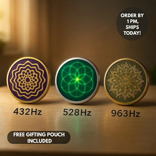 Cymatic Frequency Coin Set, 432Hz 528Hz 963Hz, Spiritual Healing Coin商品について製造国/地域：アメリカ合衆国認証：未認証注意事項※以下の注意事項をご理解のうえ、ご購入くだ...