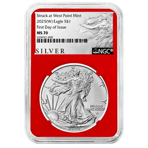2025 (W) $1 American Silver Eagle NGC MS70 FDI ALS Label Red Core商品について認証 NGCブランド/造幣局 アメリカ造幣局コイン アメリカン・イーグル組成 銀製造国/地域 アメ...