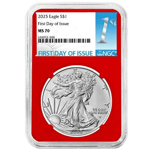 2025 $1 1-oz American Silver Eagle NGC MS70 FDI First Label Red Core商品について認証 NGCブランド/造幣局 アメリカ造幣局コイン アメリカンイーグル組成 銀製造国/地域 ...