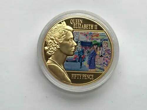 2014 Jersey Queen Elizabeth II The Sixties Gold plated Proof 50 Pence Coin商品について原産地：ジャージー発行年：2014年ブランド：ノーブランド認証：該当なし製品番号...