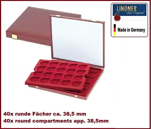 Luxury Coin Case Universal 40 Round Compartments 38.5mm LINDNER S2451商品について状態：新品、未使用、未開封、未損傷の商品（ハンドメイド商品を含む）。出品者の…状態について...