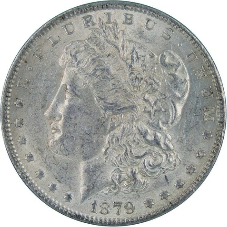 1879 Morgan Dollar AU About Uncirculated 90% Silver $1 US Coin Collectible商品について認証：未認証流通/非流通流通組成：銀額面：1ドル純度：0.9造幣局所在地：フィラ...