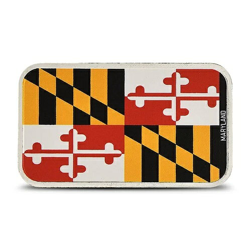 1 oz Colorized Stacking Across America Maryland State Flag Silver Bar (New)商品について形状：バーブランド/ミント：Stacking.NYC製造国/地域：アメリカ合衆...