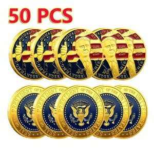 50PCS Commemorative Coin President Donald Trump Gift EAGLE Keep America Great商品について認証：未認証認証番号：なし流通/非流通：非流通構成：金、鉄、メッキ製造国/...