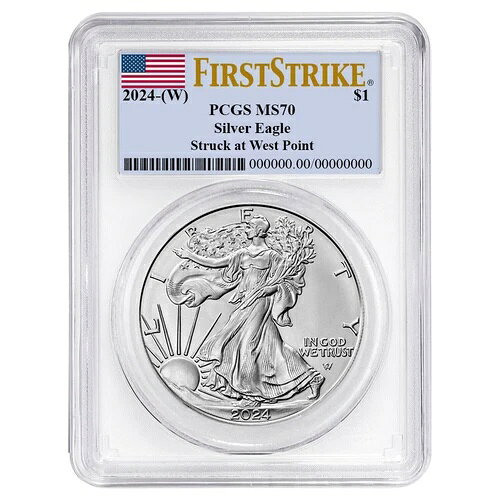 2024 (W) $1 American Silver Eagle PCGS MS70 FS Flag Label White Frame商品について認証：PCGS発行年：2024年コイン：アメリカンイーグル単位あたりの貴金属含有量：1オン...