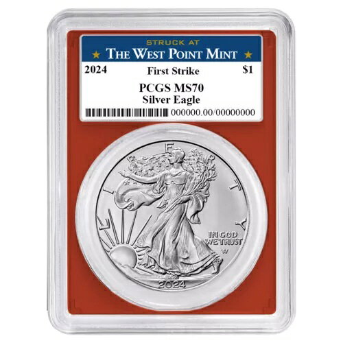 2024 $1 American Silver Eagle PCGS MS70 FS West Point Label Red Frame商品について認証：PCGS発行年：2024年コイン：アメリカンイーグル単位あたりの貴金属含有量：1オン...