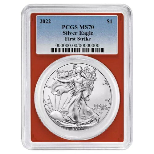 2022 $1 American Silver Eagle PCGS MS70 FS Blue Label Red Frame商品について認証：PCGS発行年：2022年コイン：アメリカンイーグル単位1オンスあたりの貴金属含有量：1オンスグ...