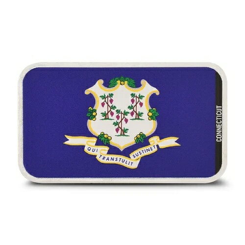 1 oz Colorized Stacking Across America Connecticut State Flag Silver Bar (New)商品について形状：バーブランド/ミント：Stacking.NYC製造国/地域：アメリ...