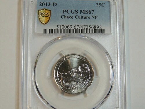 2012 D PCGS MS67 Chaco Culture Quarter Gold Shield商品について流通/非流通額面 25セント組成 CLAD年 2012年打刻タイプ ビジネス純度 0.6鋳造地 デンバー等級 MS 67製造国/...