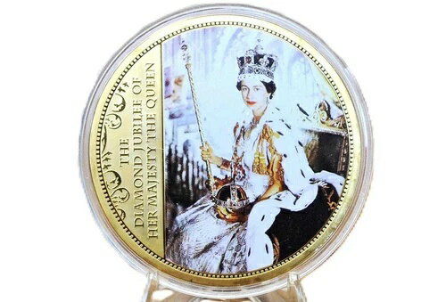 Gold Layered Queen Elizabeth II Diamond Jubilee Colossal Commemorative Coin - Ra商品について注意事項※以下の注意事項をご理解のうえ、ご購入ください■ 鑑定済みコ...