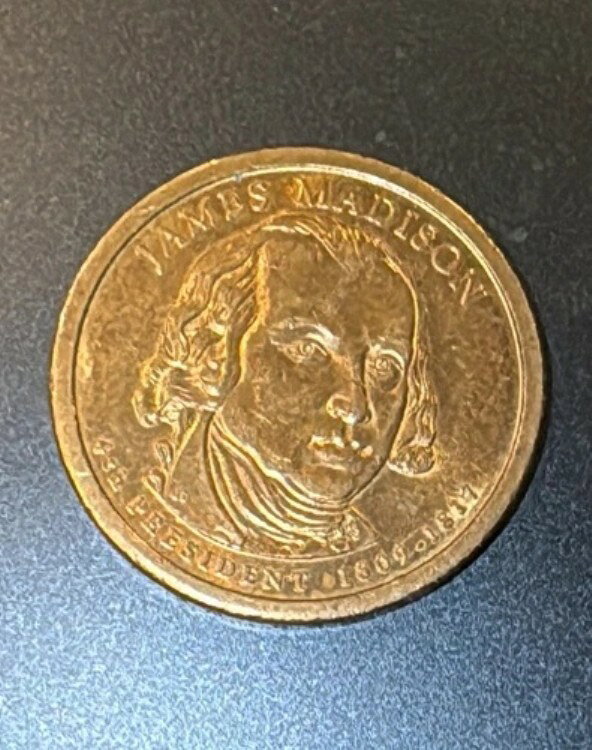 President James Madison $1 Dollar Gold Coin 1809-1817. 4th President.商品について額面 1ドル流通/非流通 非流通大統領硬貨材質 金製造年 1809-1817製造国/地域 ...