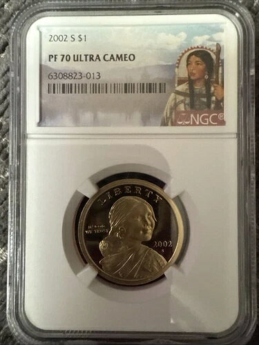 2002-S $1 SACAGAWEA NATIVE AMERICAN NGC PF70 UC RARE R-2 TOP POP HIGHEST-GRADES商品について修正内容 該当なし材質 ブロンズ打刻方法 プルーフ純度 該当なしグレー...