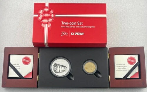 2009 Two-Coin Set First P O & Early Posting Box 1x Silver Proof & UNC AlBr Coin商品について出品者のコメント「写真の通りです。外箱は綺麗ですが、多少の摩耗があり、...