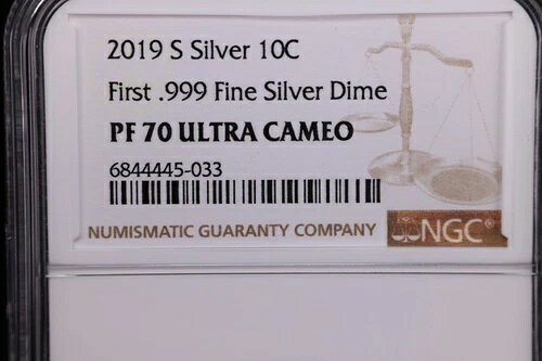 2019-S Roosevelt Proof Silver Dime, NGC Certified. Store #23082374商品について額面 10セント流通/非流通 非流通年 2019-S ルーズベルト・プルーフ・シルバー・ダイム、...
