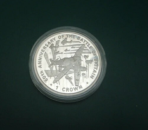 Isle of Man. 2000 1 Crown Silver (.925) Proof. Battle of Britain. KM# 1033a商品について販売者コメント「非常に良い状態です。カプセル入りです。画像をご覧ください。英国...