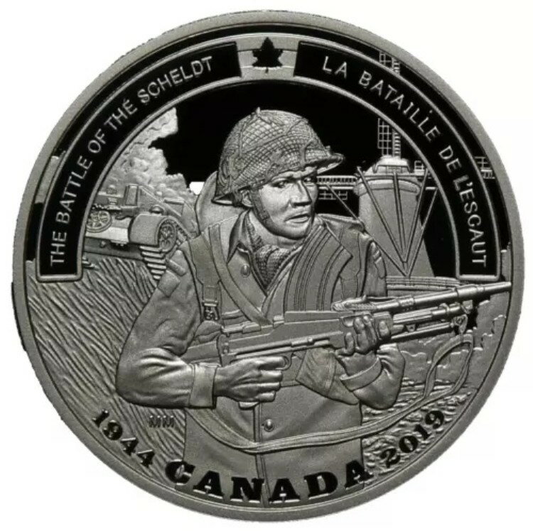 2019 Canada Battle of the Scheldt WW2 $20 Fine Silver #19786商品について販売者メモ「このコインは99.99%の純銀で構成されており、カナダでは免税です。コインの重量は31.39… ...