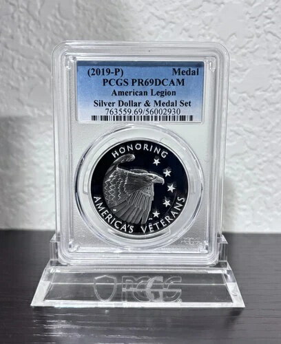 2019-P Silver Medal Proof American Legion PCGS PR69DCAM PF69 2019 P商品について流通/非流通構成：現代銀貨/クラッド年：2019年認証番号：56002930刻印タイプ：プルー...