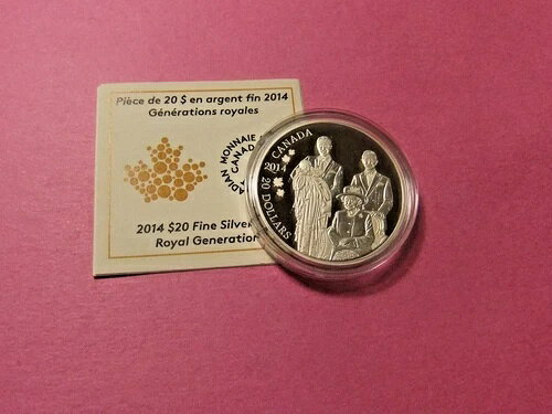 2014 Canada $20 Fine Silver Coin - ROYAL GENERATIONS - Cameo/Proof商品について流通/未流通特徴：記念品製造国/地域：カナダ認証COA注意事項※以下の注意事項をご理解のうえ、ご...