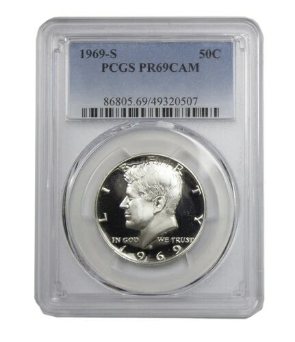 1969 -S Silver Kennedy Proof Half Dollar CAMEO PCGS PR69商品について出品者コメント「ケネディ・プルーフ・ハーフダラー 40%シルバー PCGS PR69 カメオ」認証：PCGS年：19...