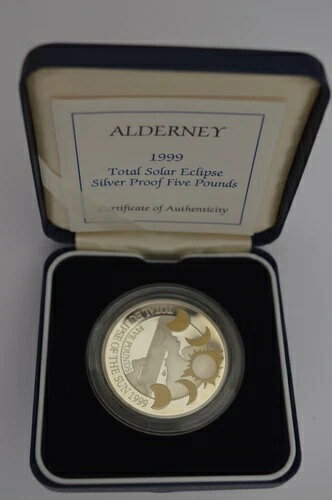 1999 Alderney Total Solar Eclipse Silver Proof Five Pounds Coin商品について額面5ポンド注意事項※以下の注意事項をご理解のうえ、ご購入ください■ 鑑定済みコイン・紙幣について各種...