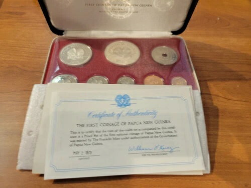 1975 Proof set Papua New Guinea商品について製造国/地域：パプアニューギニア認証：未認証製造年：1975年流通/非流通：非流通注意事項※以下の注意事項をご理解のうえ、ご購入ください■ 鑑定済みコイン・紙幣につい...
