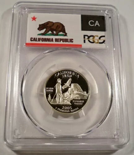 2005-S 25c SILVER PCGS PR70DCAM CALIFORNIA QUARTER PROOF DEEP CAMEO PR 70 DC商品について出品者コメント「PCGS プルーフ 70 ディープカメオ - シルバー - ...