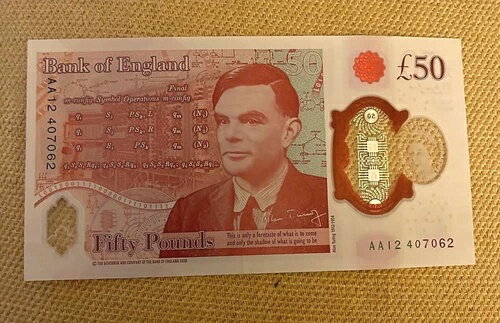 RARE AA12 407062 Alan Turing ?50 UK Fifty Pound Banknote John Personalised Gift商品について額面 50ポンドサブタイプ ジョン発行年 2021年種類 紙幣時代 エ...