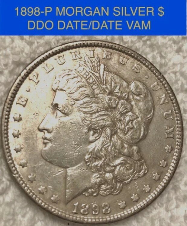 RARE VAM HI-GRADE DDO DATE ERROR LITE TONED 1898-P MORGAN SILVER DOLLAR商品について認証：未認証コイン：モルガン修正アイテム番号：造幣局所在地：フィラデルフィア額面：1ド...