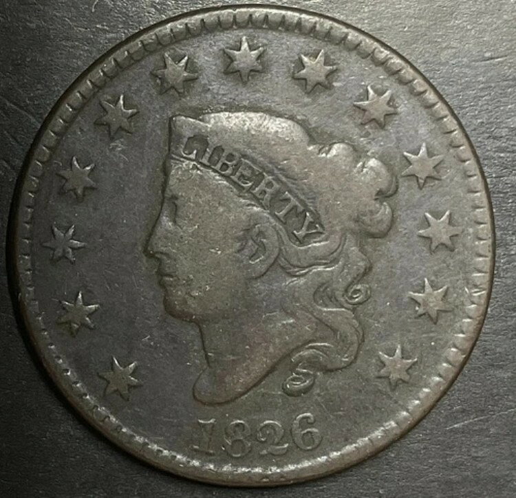 1826 Coronet Head Large Cent rare old colonial coin great collectible m167商品について組成：銅色：BN刻印タイプ：ビジネス純度：0.95グレード：未鑑定認証：未鑑定修...