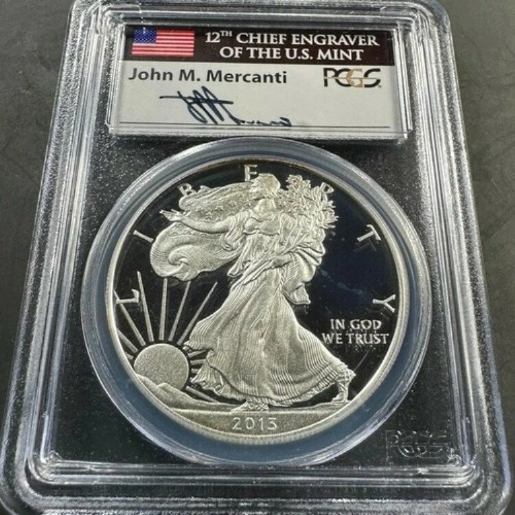 2013-W Silver Eagle PCGS PR69 DCAM, MERCANTI SIGNED (85660)商品について出品者からのコメント「状態とグレードは写真から判断してください。すべてのコインは個別に撮影されているため、…続...