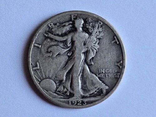 1923-S Walking Liberty Silver Half Dollar Very Good+ 180212商品について流通/非流通 流通額面 50セントコイン リバティ・ウォーキング組成 銀発行年 1923年鋳造タイプ ビジネス...