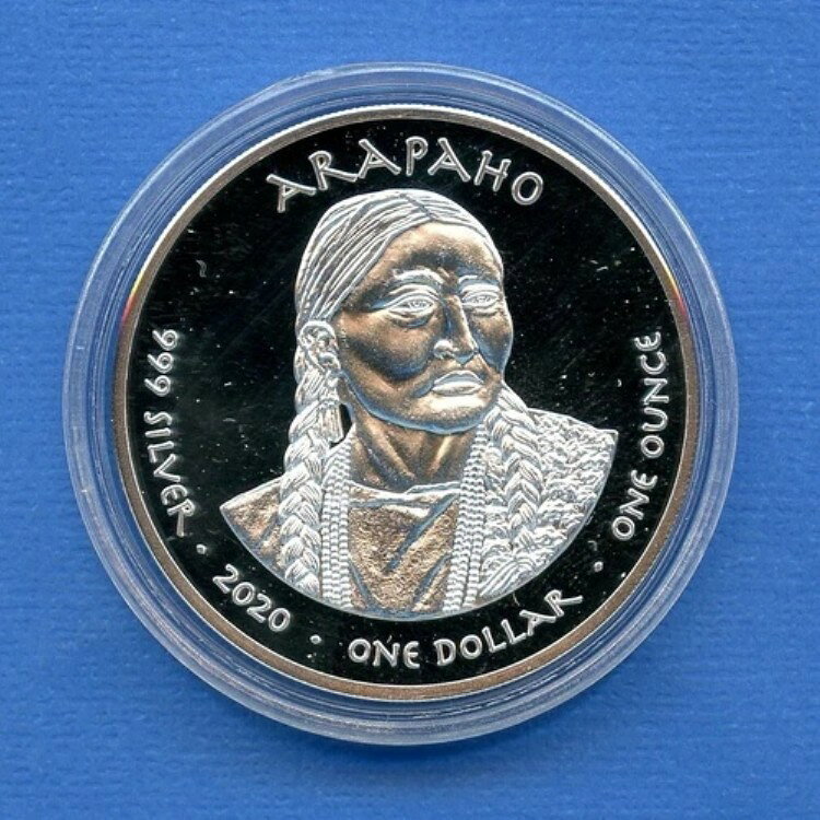 2020 Jamul Nation $1 Arapaho Nebraska Catfish .999 Fine Silver Proof 1oz Round商品について出品者からのコメント「アクリルカプセルに入ったネイティブアメリカンミント...
