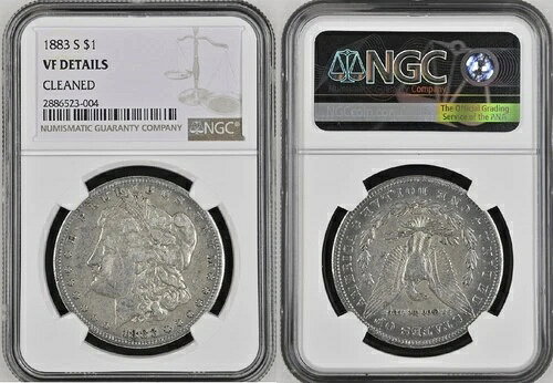 1883-S Morgan Silver Dollar NGC Cleaned Very Good Details商品について額面 1ドル流通/非流通 流通コイン モルガン組成 銀発行年 1883年鋳造タイプ ビジネス純度 0.9グレード ...