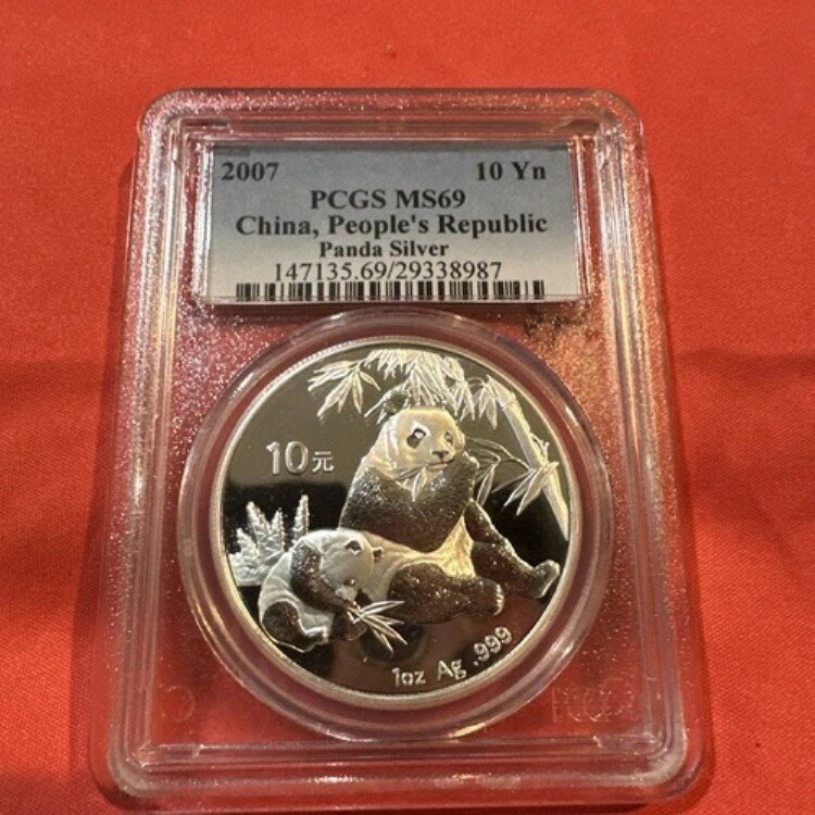 2007 China Panda 1 Oz Silver 10Y MS69 PCGS MS 69商品について販売者コメント「2007年 中国製 パンダ 1オンス シルバー 10年 MS69 PCGS MS 69」時代：中華人民共和国（194...