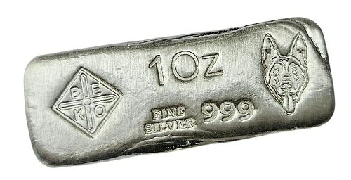 BeKo Precious Metals 1 oz Silver Bar 999 Fine Silver (Poured) 2025 Motif Malinois-商品についてエアハルトゥングスグラート ウンツィルクリアート/プレゲフリッシ...