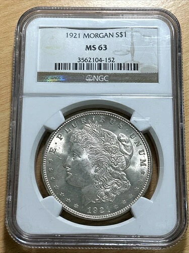 1921 $1 Morgan Silver Dollar NGC MS63 Uncirculated商品について流通/非流通額面 1ドルコイン モルガン組成 銀発行年 1921年グレード MS 63製造国/地域 アメリカ合衆国認証 NGC注...