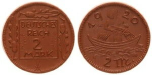 1920 Probe for Ein 2 Mark Empire Introduction Der Porzellanw?hrung 91428商品について保存状態：新品製造年：1920年金属/素材：磁器製造国/地域：ドイツ大陸：ヨーロッパ...