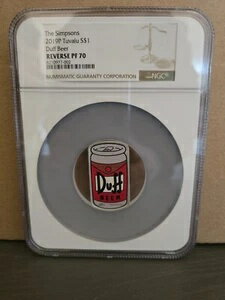 2019 The Simpson Simpsons Duff Beer Rectangular $1 1oz Silver COIN NGC PF 70商品について流通/未流通組成：銀9999製造年：2019年認証番号：VARYグレード：裏...