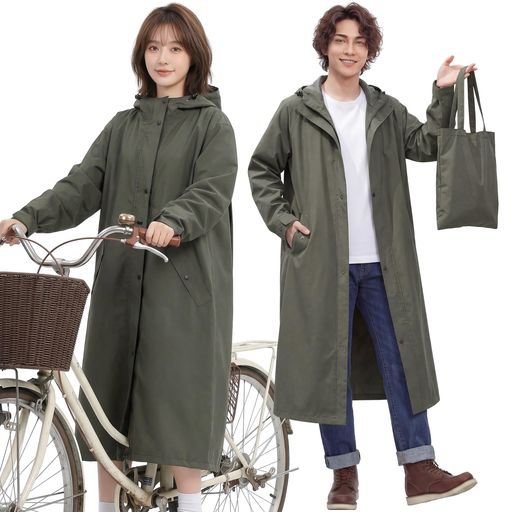 ✅【軽やかで蒸れにくい、新時代の「透湿・超軽量」自転車用レインコート】 重くてムレるレインコートの常識を覆す、わずか約440g(Mサイズ)の超軽量モデル。生地の裏側に水を通しにくい高機能TPUラミネート加工を施し、しっかりとした防水性を実現...