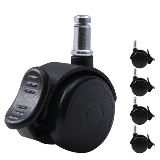 【製品仕様-車輪Φ50 mm】シャフトのサイズ:直径11mm*長さ22mm。車輪Φ50 mm(2inch)、耐荷重50kg/1個あたり、5個セットの最大耐荷重は250kgまでになります。星(塗り潰し)パッケージ内容:ストッパー付きキャスター...