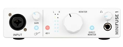 ギタリスト、ボーカリストにおすすめ。シンプルな1イン2アウト仕様のオーディオインターフェイス。 軽量コンパクトかつ頑丈な設計のため、ご自宅だけでなく持ち出しにも最適。 エントリーモデルながら、110dBの豊かなダイナミックレンジと低ノイズを...