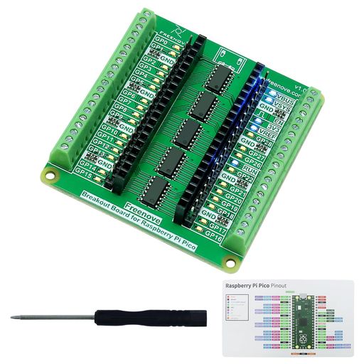 互換モデル: Raspberry Pi Pico / Pico H / Pico W / Pico WH / Pico 2 / Pico 2 W (このキットには含まれていません)(ダウンロード可能、紙のチュートリアル。英語のみ) GPIO...