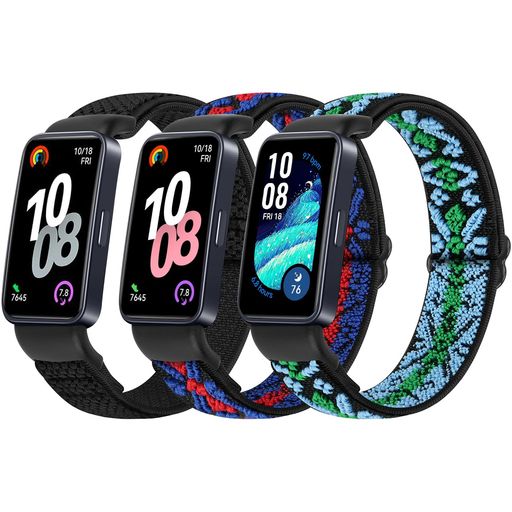 【互換モデル】弾性時計リストバンドは、HuaweiBand10/HuaweiBand9/HuaweiBand8のみ(他のモデルには適していません)と互換性があります。購入する前に時計モデルに注意してください! 【プレミアムナイロン素材】高品...