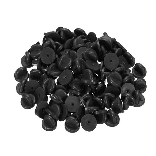 ❤大容量セット仕様:60 個入りブラックバッジ留め具(約 8mmx11mm)で、長期使用や多用途に対応。人工測定のため若干の誤差が生じる場合があります。 ❤高品質ゴム素材:柔らかい上質ゴムを採用,肌触りが優しく装着感に優れる。金属製に比べ取...