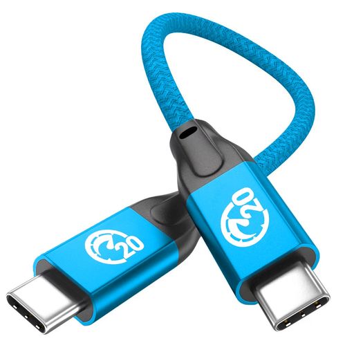 USB3.2Gen2x2データ転送:USBCからUSBC3.2の第2世代ケーブルは、20Gbpsの超高速データ転送と最大100WのPD/QC急速充電を同時に提供することができる。オーディオ対応、4K@60Hzビデオ信号は、ビデオ出力および接...